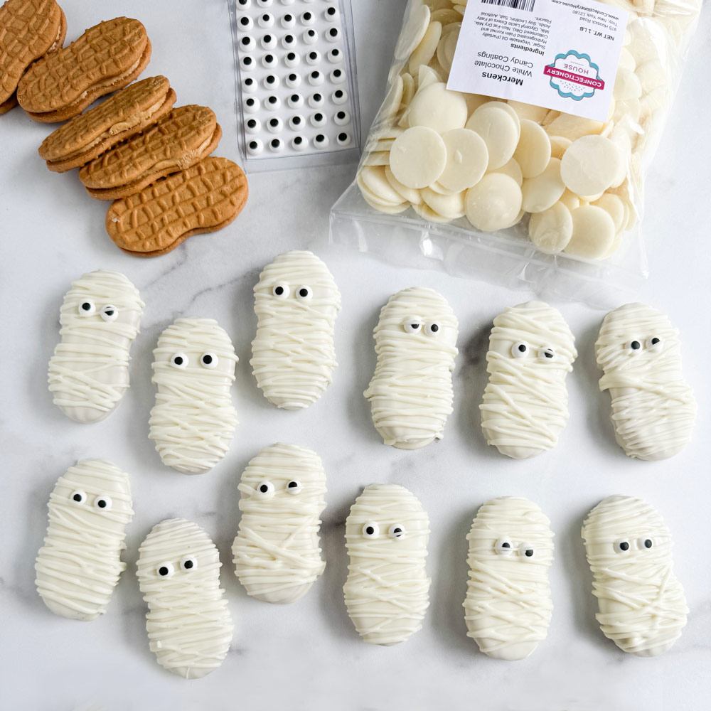 Nutter Butter Mummies Halloween Cookies Recipe - Confectionery House