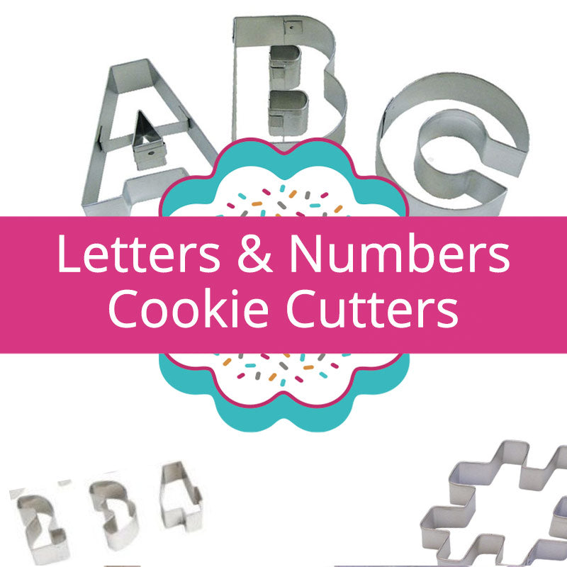 Letters & Numbers Cookie Cutters - Confectionery House