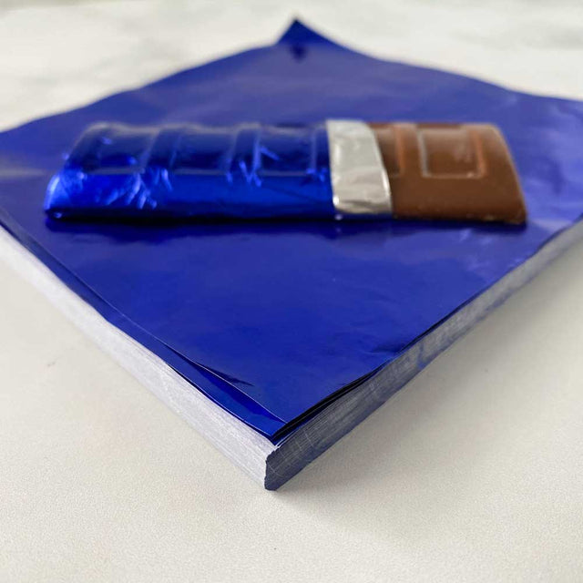 6x6 inch Dark Blue Foil Candy Wrappers | Chocolate Foil Wrappers ...