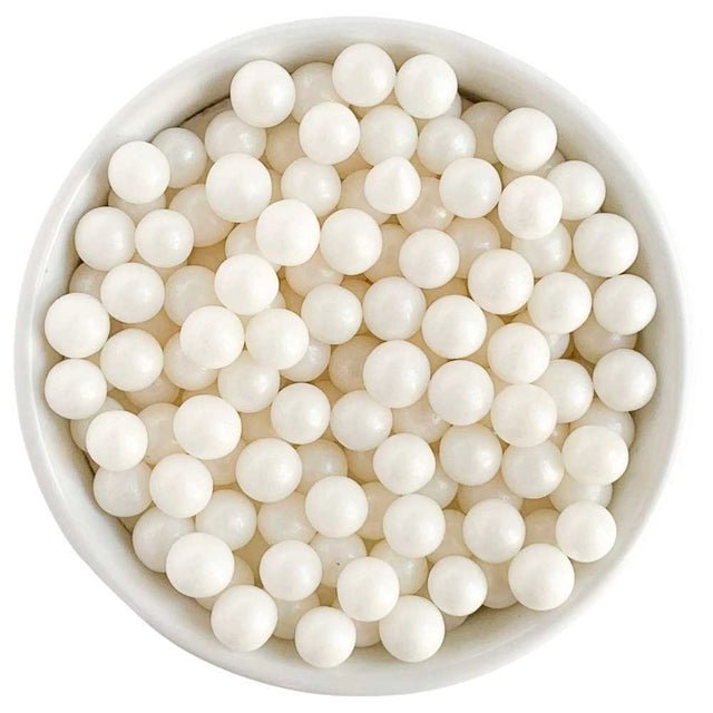 8MM White Edible Pearls - Confectionery House