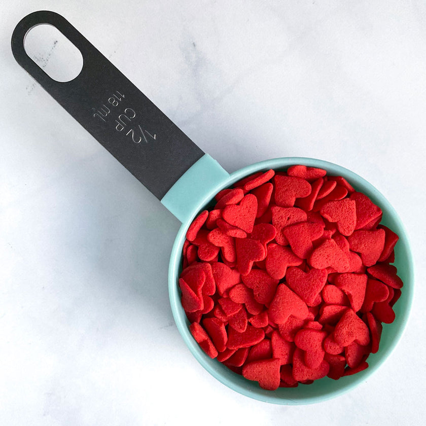 Jumbo Red Heart Sprinkles - Confectionery House