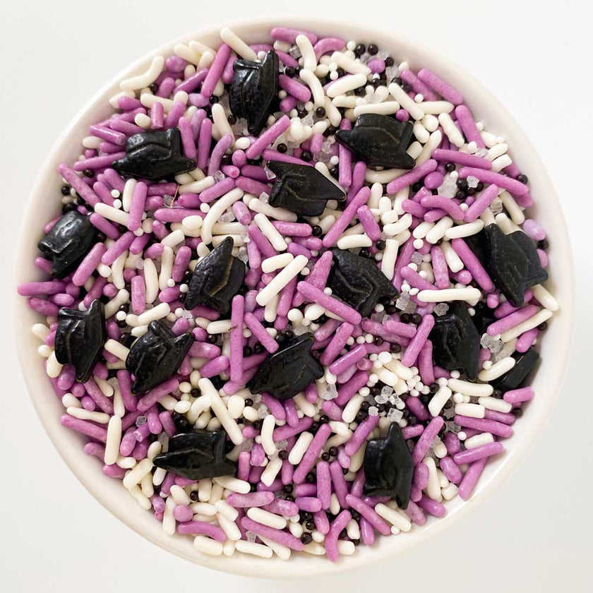 Graduation School Colors Sprinkle Mix - Confectionery House