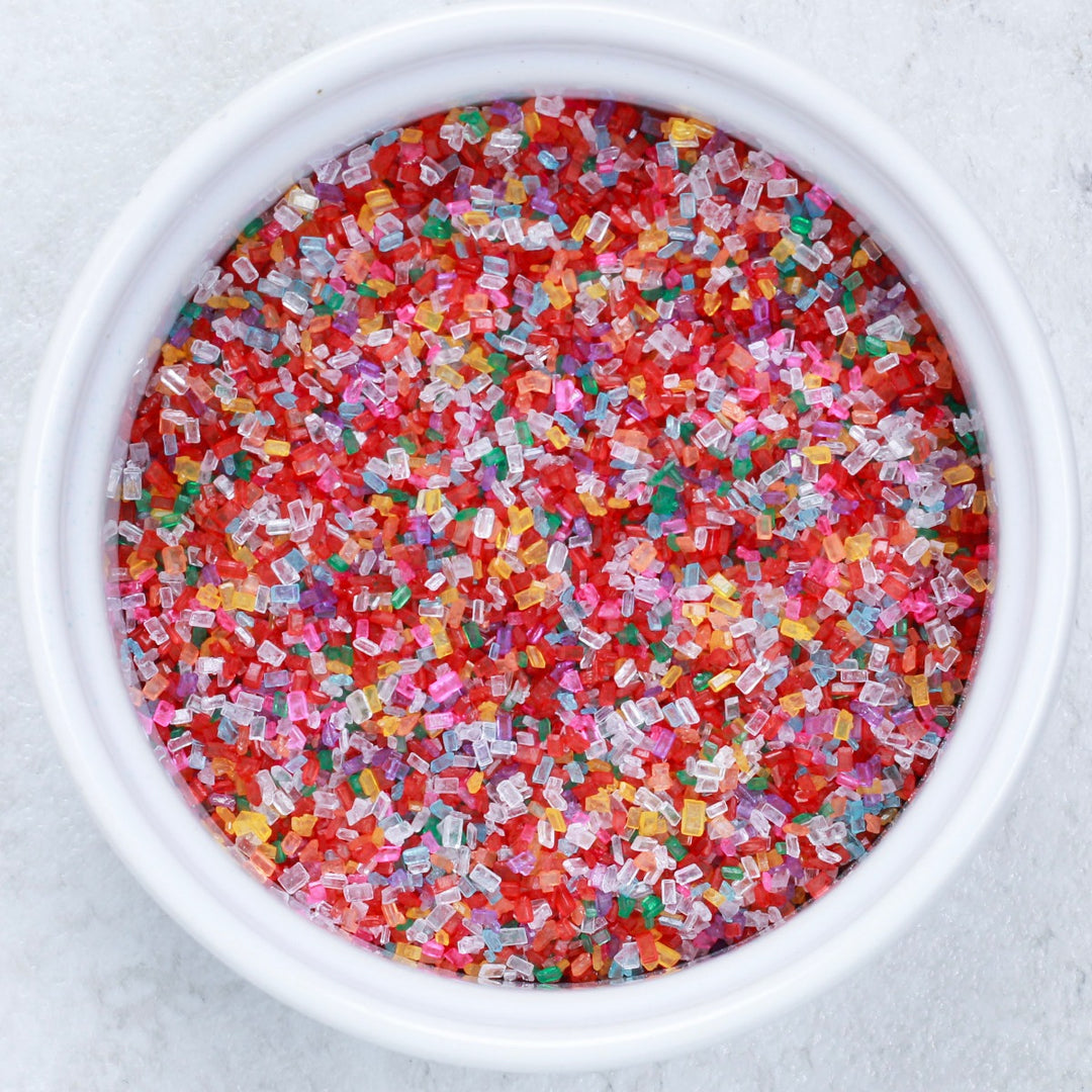 Rainbow Mix Coarse Sugar Crystals - Confectionery House